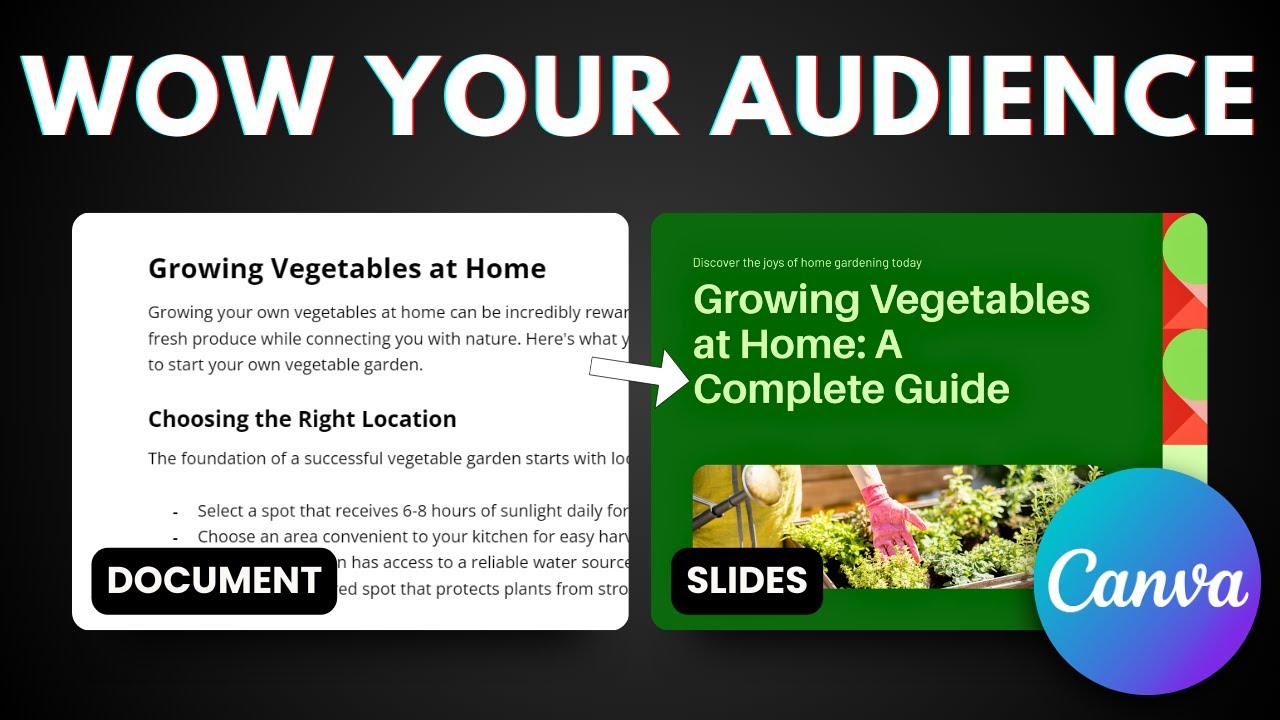 How to Turn Document into Presentation in Canva AI