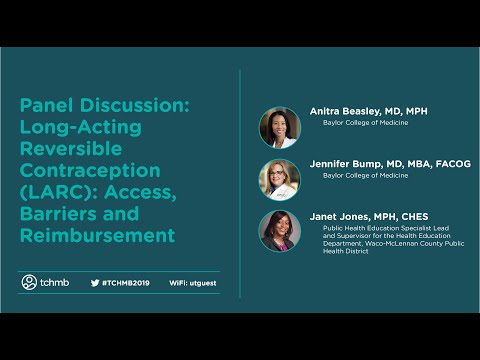 TCHMB 2019: Long-Acting Reversible Contraception (LARC): Access, Barriers and Reimbursement