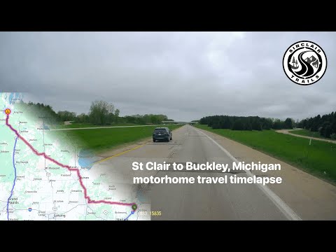 Video: St Clair to Buckley, Michigan motorhome travel timelapse ...