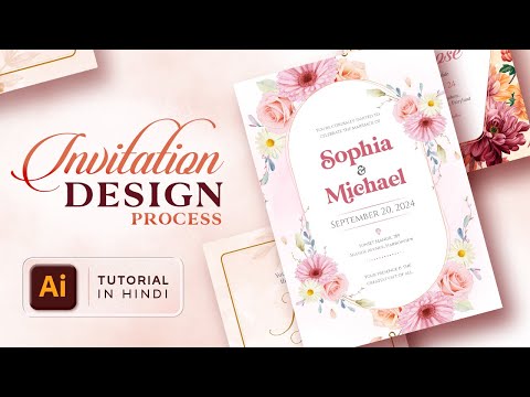 Understanding the Concept of WEDDING INVITATION Design in Adobe Illustrator