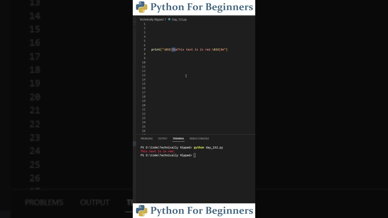 Print Colorful Text With Python | Python Tutorial