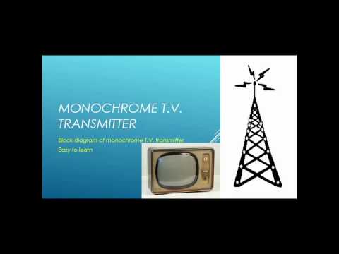 block diagram of monochrome TV transmitter