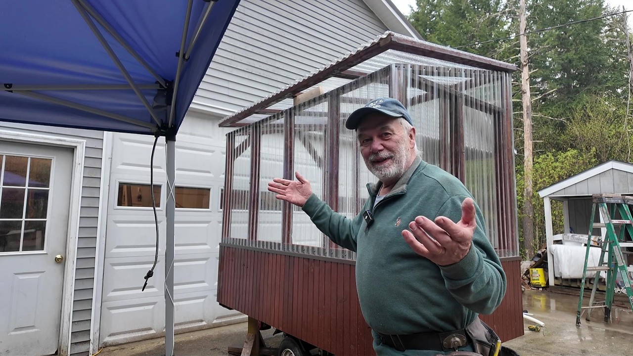 Tiny Greenhouse on Wheels is Complete !