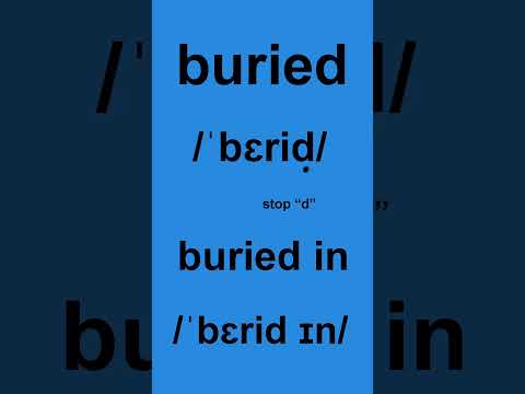 How to pronounce "buried" in American English #spokenenglish #howtopronounce #americanenglish #words