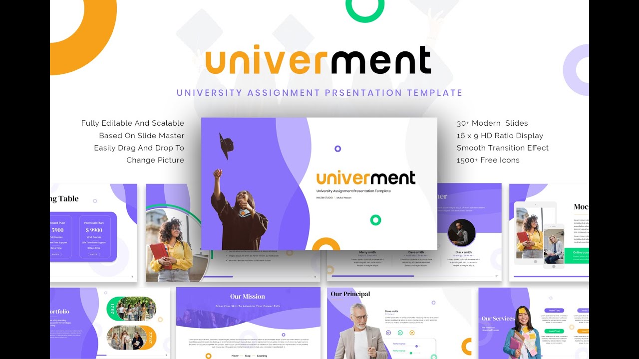 Best University Assignment Presentation Template