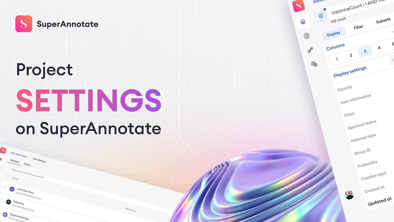 Project settings and permissions on SuperAnnotate platform