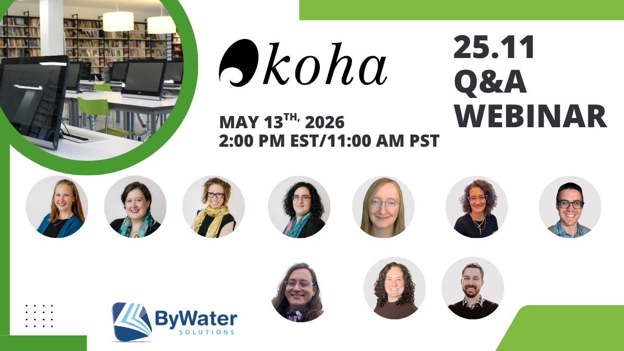 Koha 25.11 Q&A Webinar
