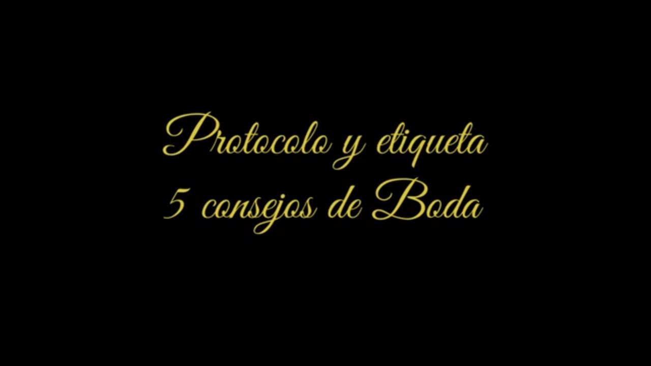 5 consejos de Boda