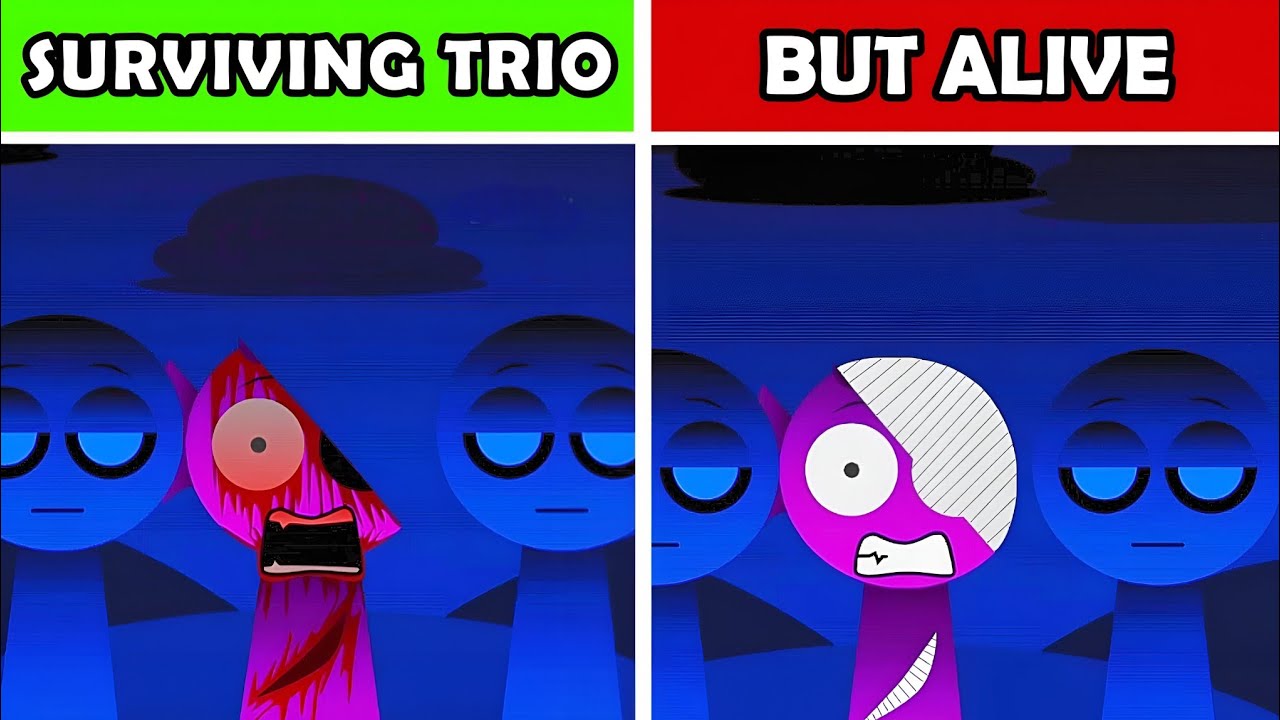 Sprunki Surviving Trio But Alive