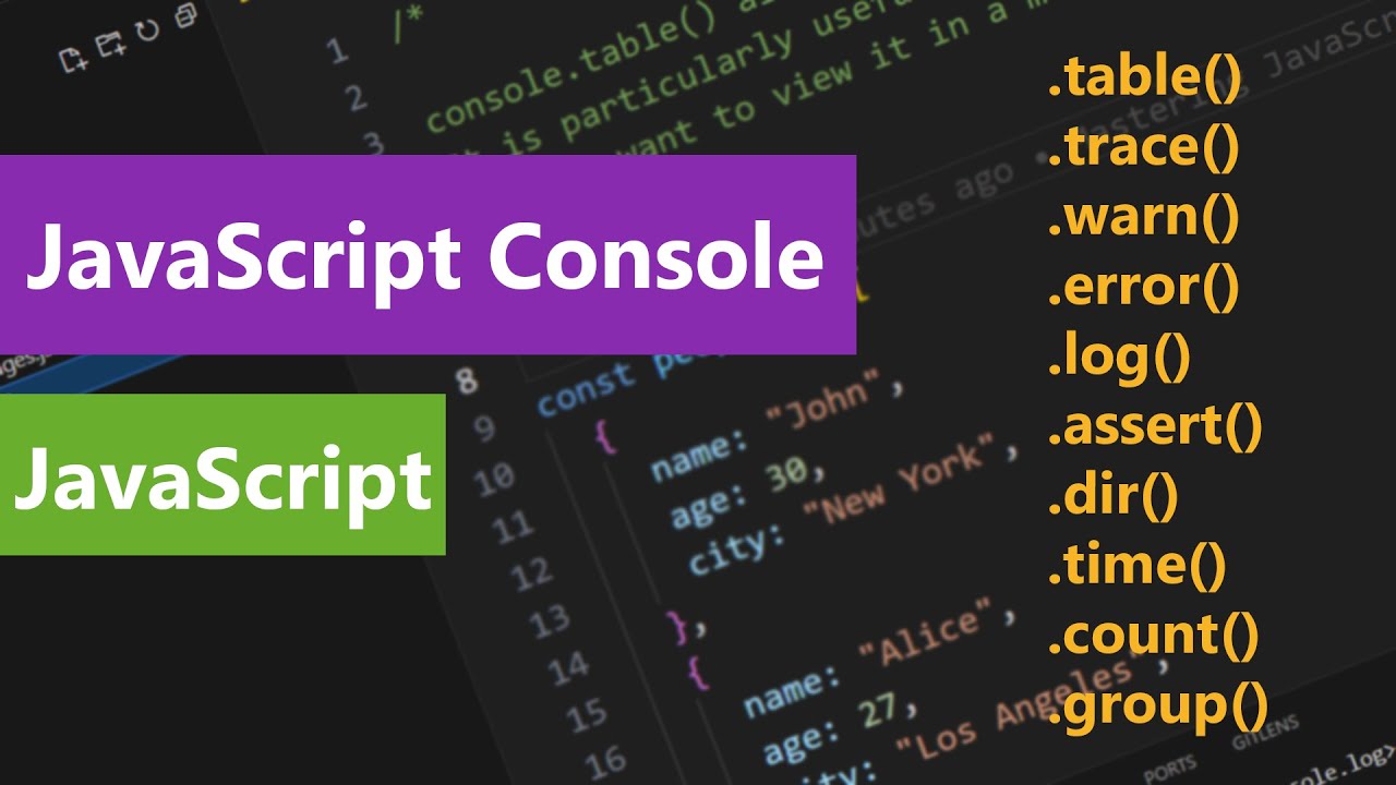 🚀 Mastering JavaScript Console: 10 Essential Methods and Tricks 🚀