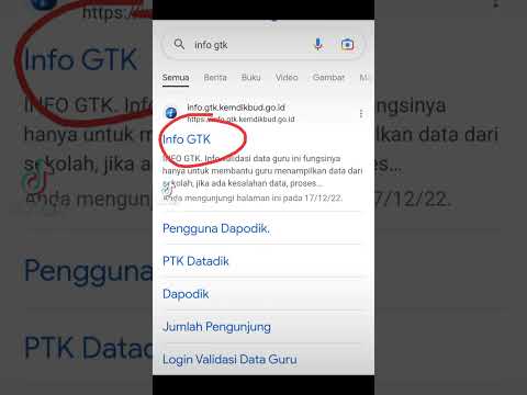 cara membuka Info GTK kemendikbud pakai HP
