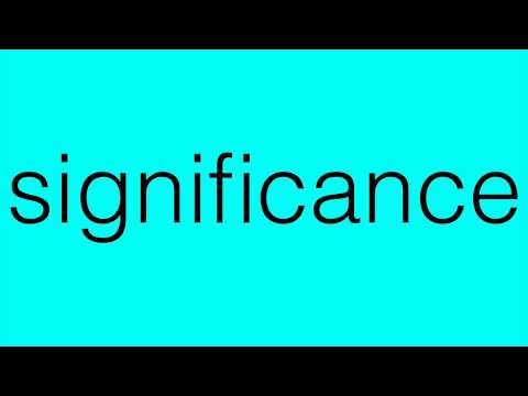 How To Pronounce Significance In English