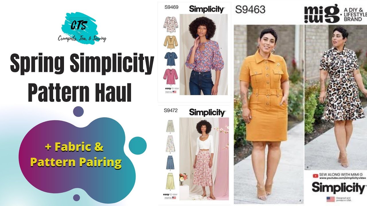 Spring Patterns Simplicity | Plus Fabric Pairing
