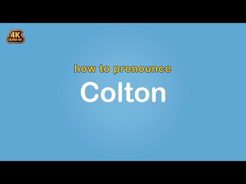 how to pronounce Colton 【Name】
