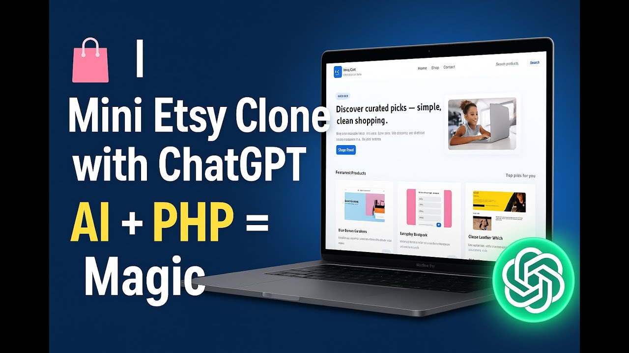 I Built an AI-Powered eCommerce Website with PHP & MySQL (ChatGPT Helped — Better Than a Tutorial)
