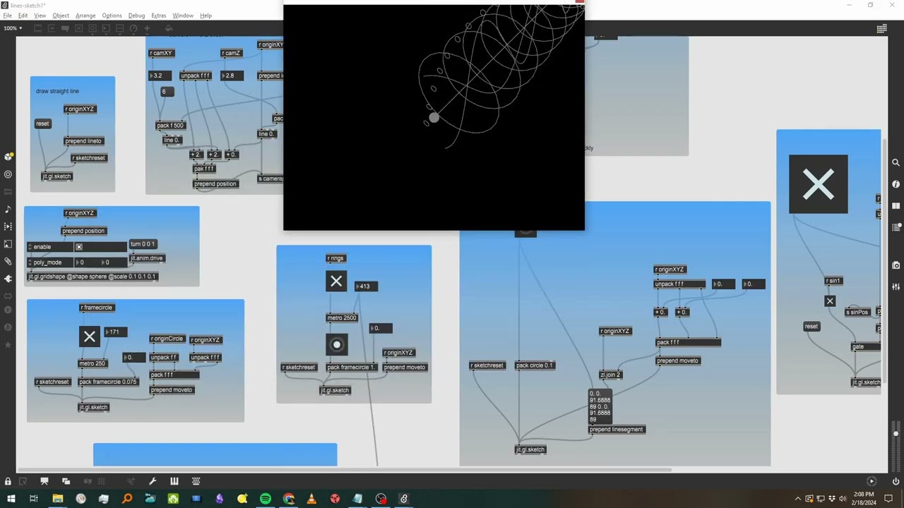 max/msp/jitter jit.gl.sketch patch