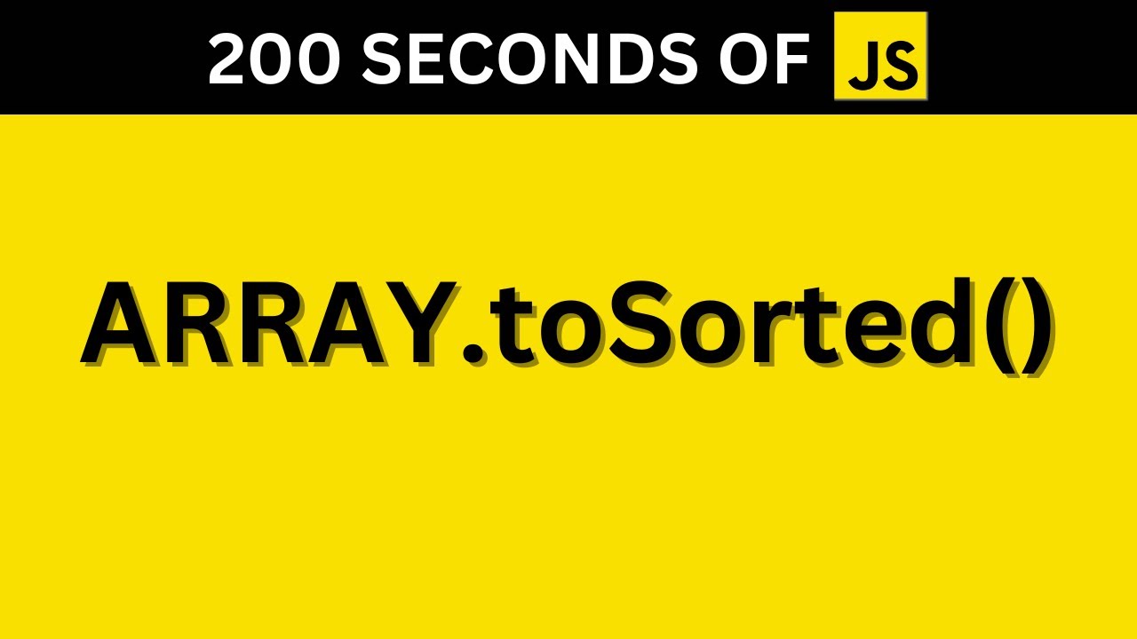 What is Array.toSorted() in JavaScript | BitBuddy