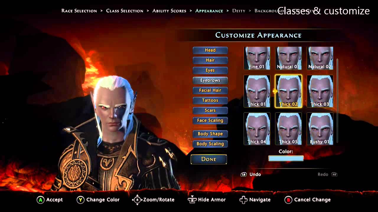 Neverwinter xbox one closed beta: Classes and character customization example