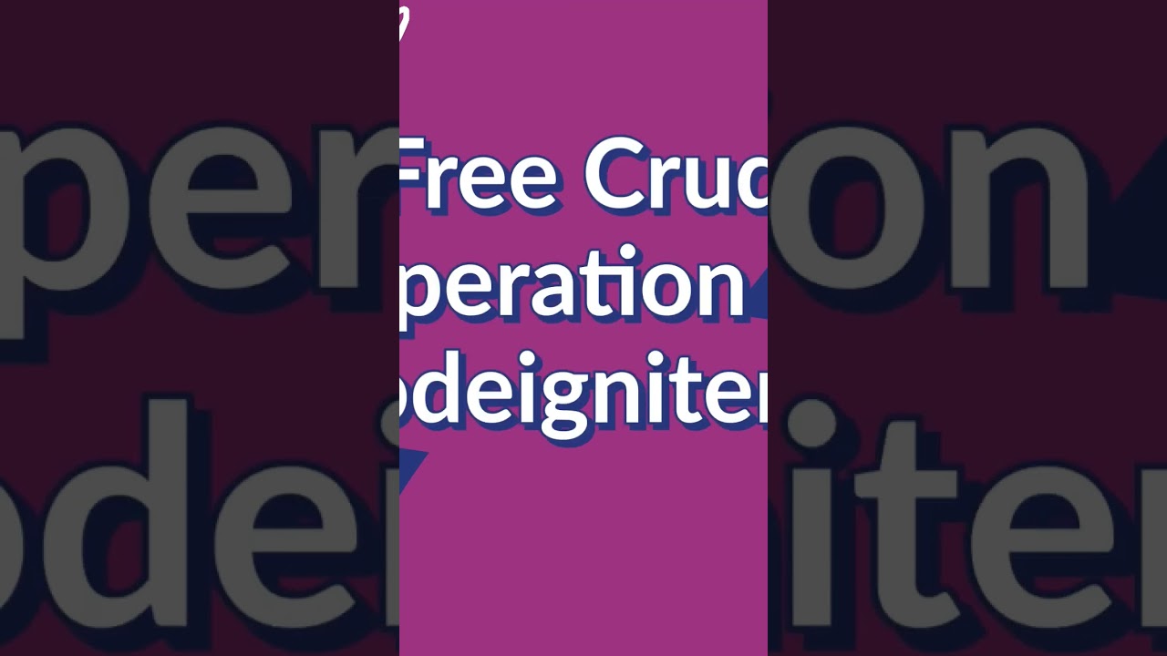 CodeIgniter 4 with Bootstrap 4: A Freee Crud Operations