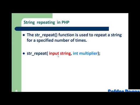 Learn Beginner PHP Tutorial 32 String and String Functions Part 1 Urdu Hindi - Mind Luster