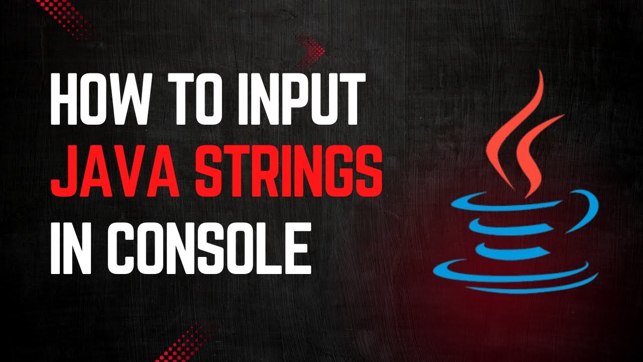 How to give String Input in Java Console