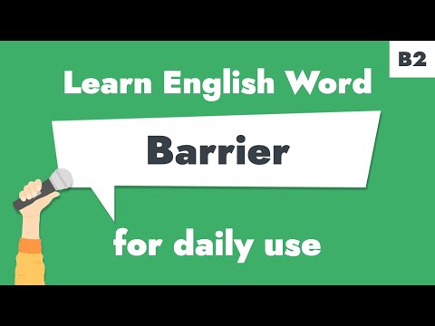 #039 – "Barrier" | Learn B2 English Noun – Overcome obstacles effectively.