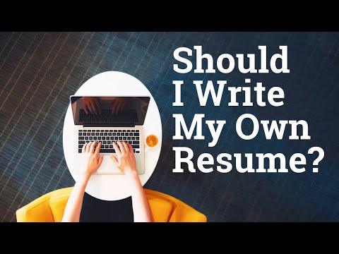 Should I Write My Own Resume?