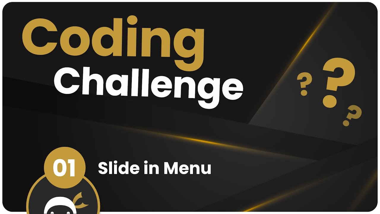 Coding Challenge #1 - Slide in Menu