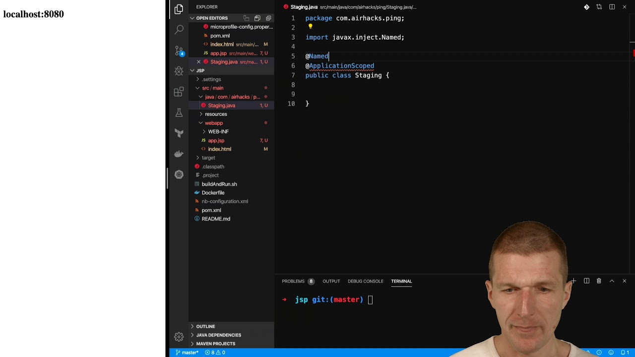 WebComponents and Java Server Pages (JSPs)