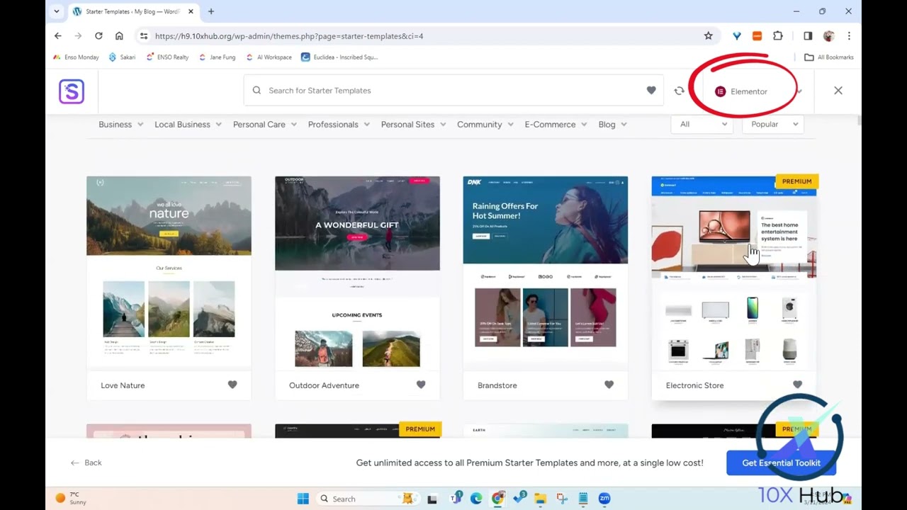 3 Installing Astra Theme and Starter Template V3