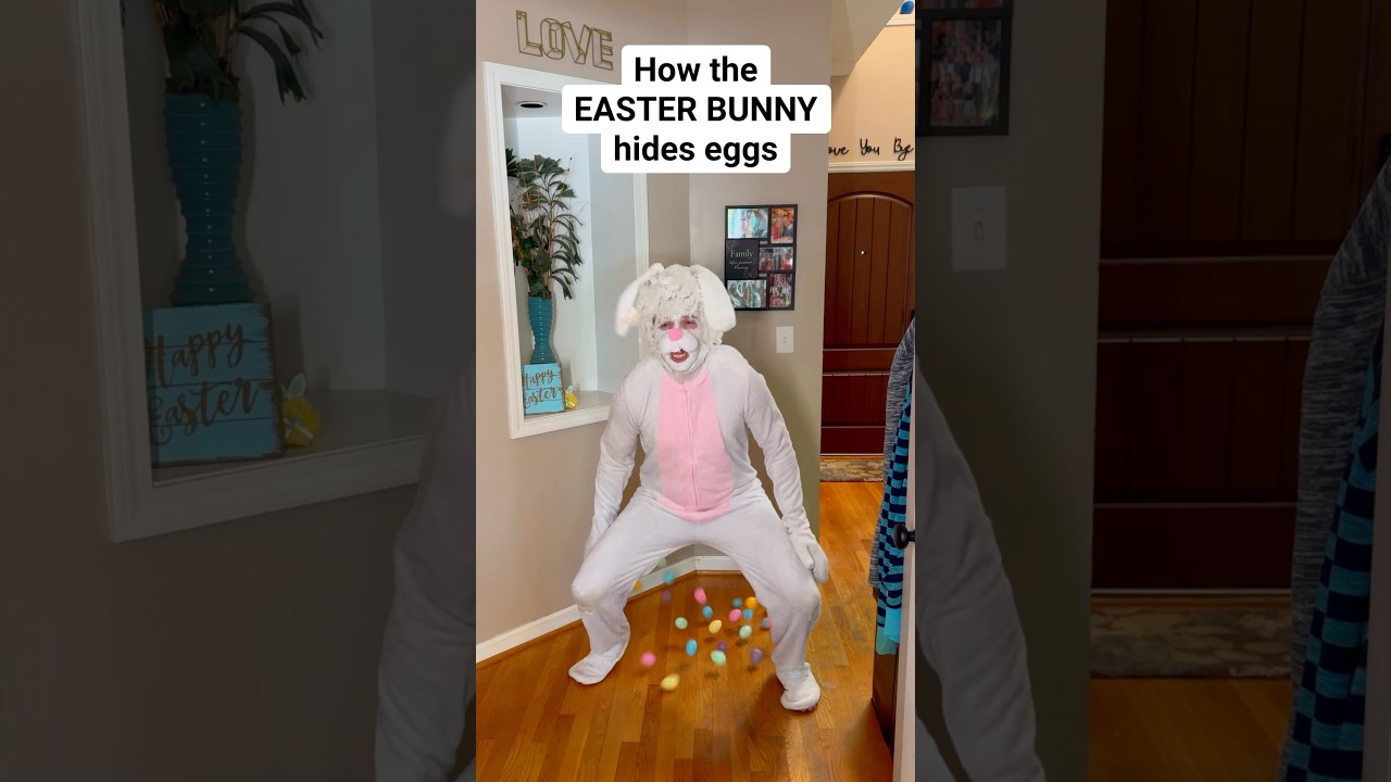 How the Easter Bunny hides eggs