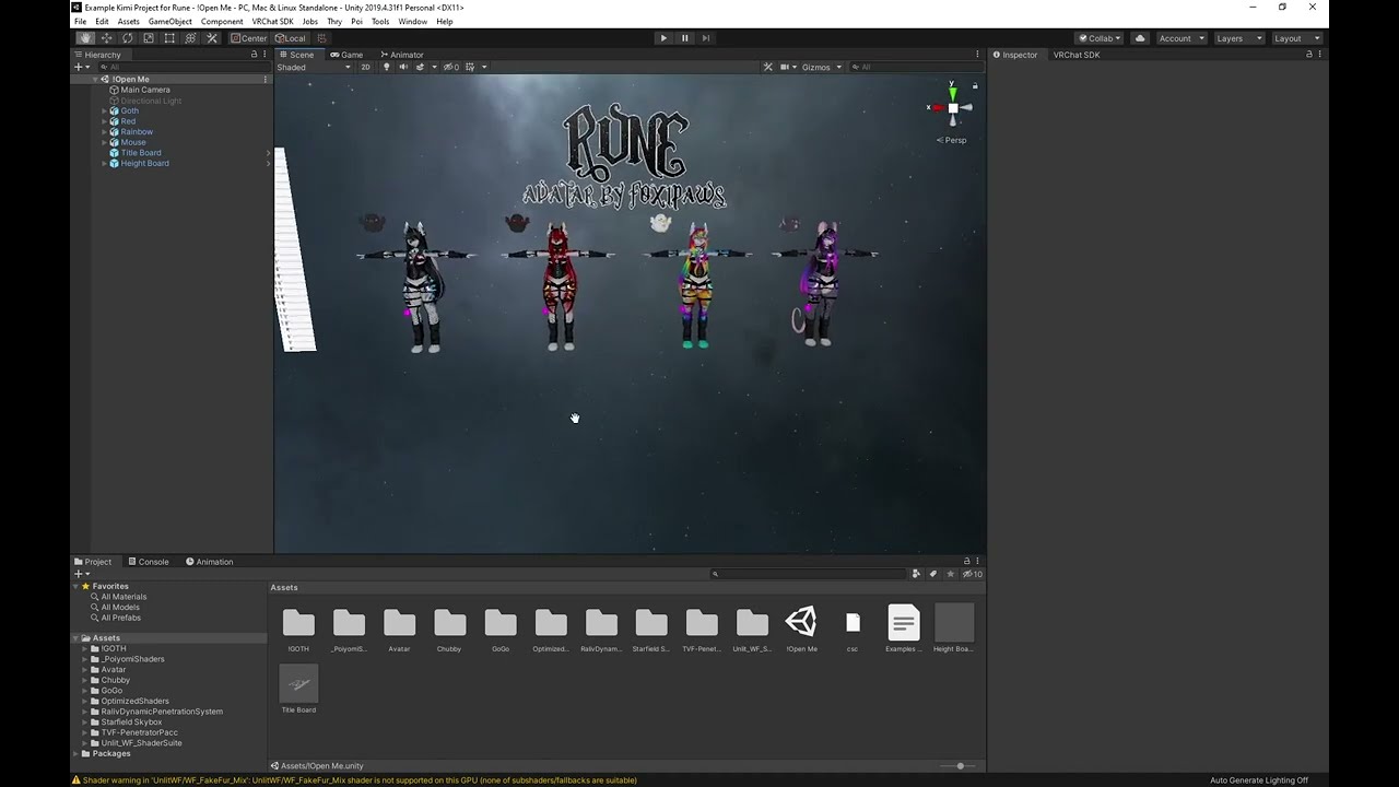 Updating VRChat avatar textures in Unity - Rune Texture update tutorial
