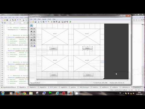 Create four axes on Matlab