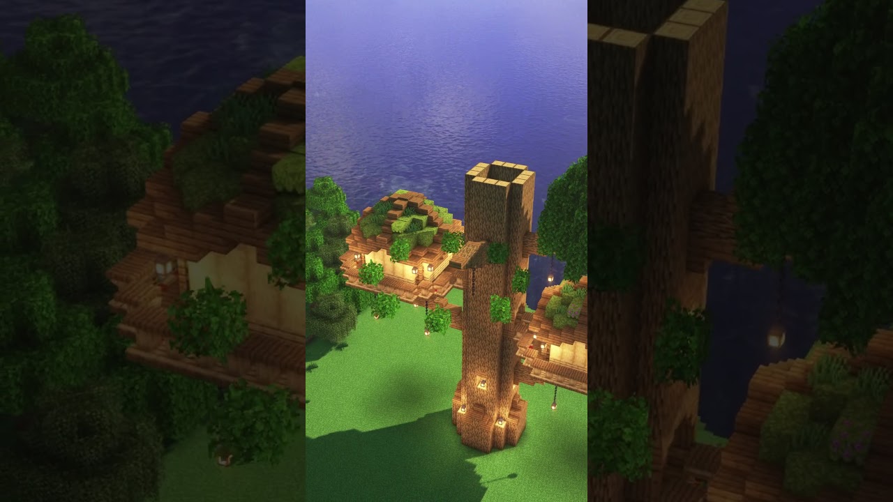 Minecraft Starter Tree House 🏡 Download & rebuild in your own world with 3D guide Link in my profile