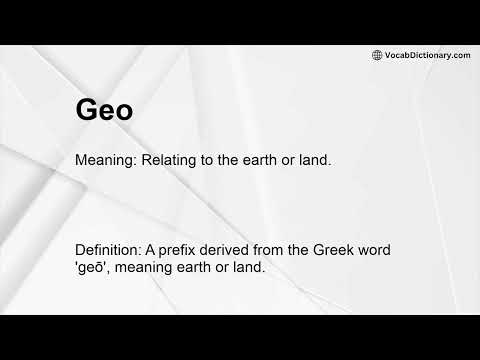 Geo Meaning