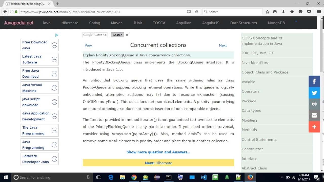 Explain PriorityBlockingQueue in Java concurrency collections. | javapedia.net