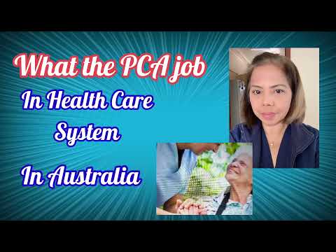 What is the PCA job? | Patient Care Assistant |Sydney| Australia