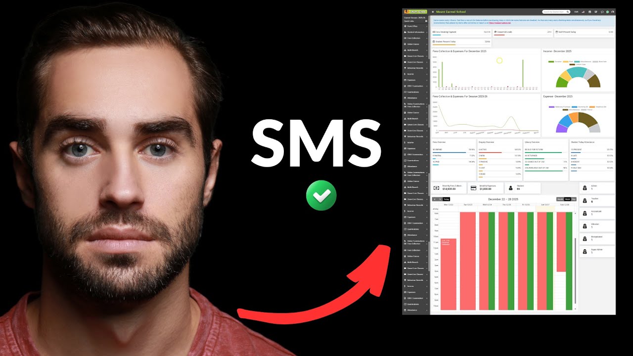 Smart School Management System 🎓 | Admin, Teacher & Student Portal