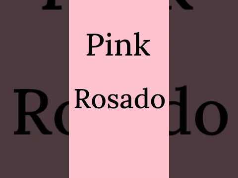Learn Spanish Vocabulary - Learn How to Say 'Pink' in Spanish | #shorts #spanishlearning #spanish