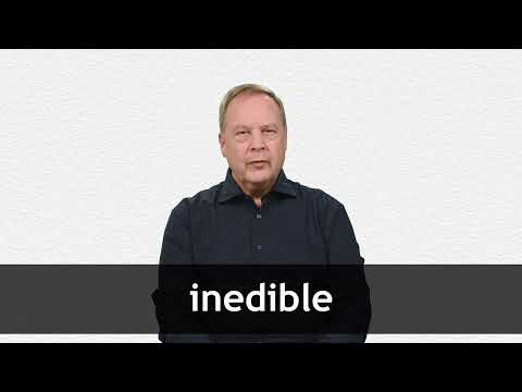 How to pronounce INEDIBLE in American English