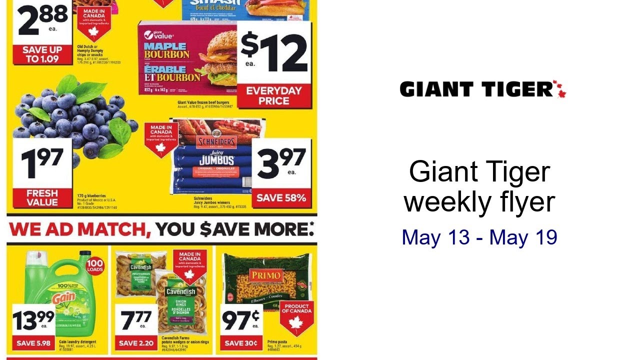 Giant Tiger weekly flyer May 13 - May 19