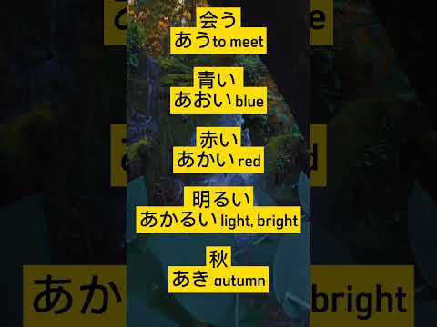 Japanese words that start with A | Part 1 #japanese #jlpt #日本語