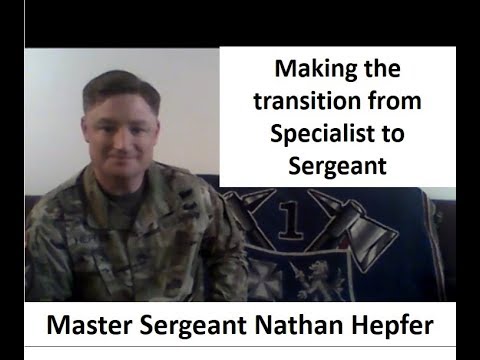 Making a Successful Transition from Soldier to Non-Commissioned Officer (NCO)