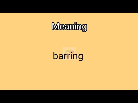 #barring meaning in English & Telugu || Googul Dictionary #dictionary #meanings #telugu #english