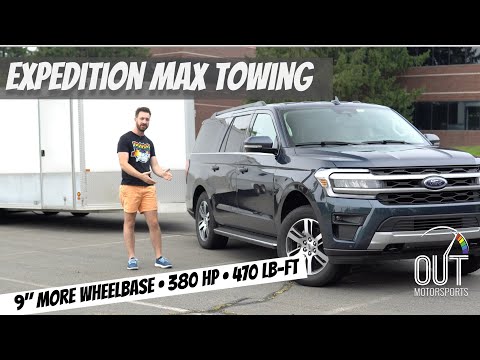 2022 Ford Expedition Max Towing Review: Wheelbase Helps with Enclosed Trailer
