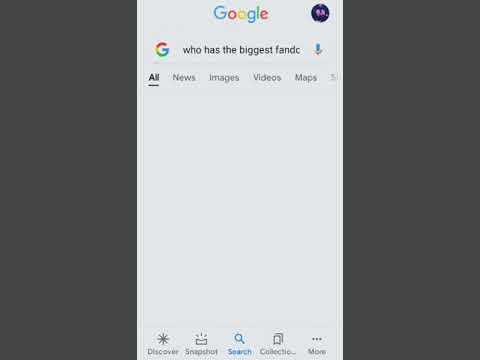 google who has the biggest fandom in the world 2021??