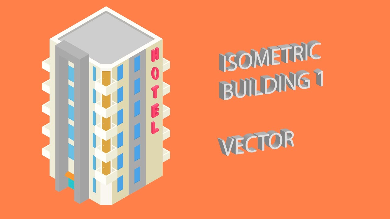 Speed Art | Isometric Building Vector 1