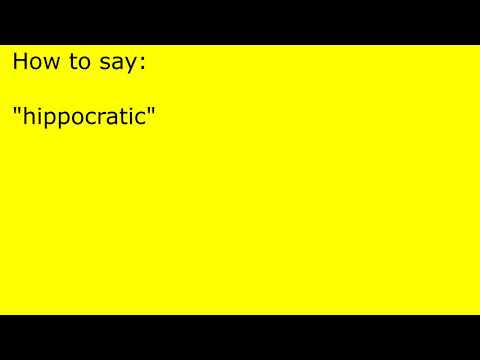 How to pronounce hippocratic