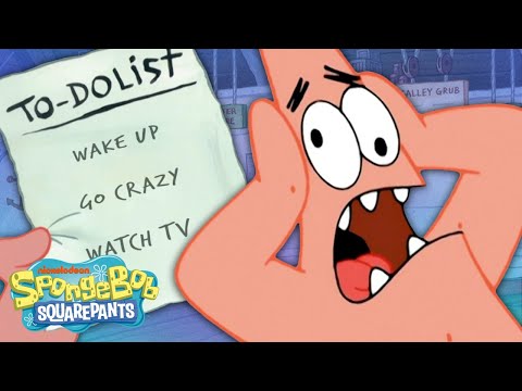 SpongeBob - An Entire Day with Patri…: English ESL video lessons