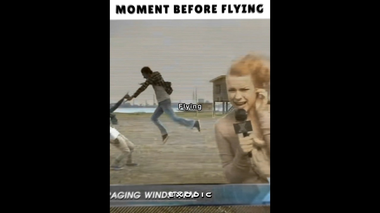 Bro cooked💀| #shorts #flying #wind #newsreporter #gojosatoru #fypシ゚viral #edit #viralvideo